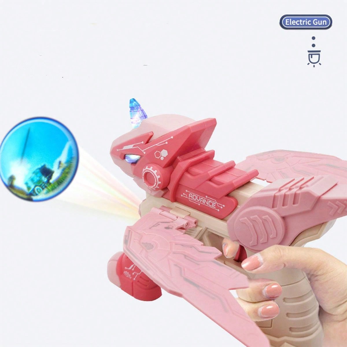 1pc Light-Up Projection Gun With 3 Types Of Projector Discs ...