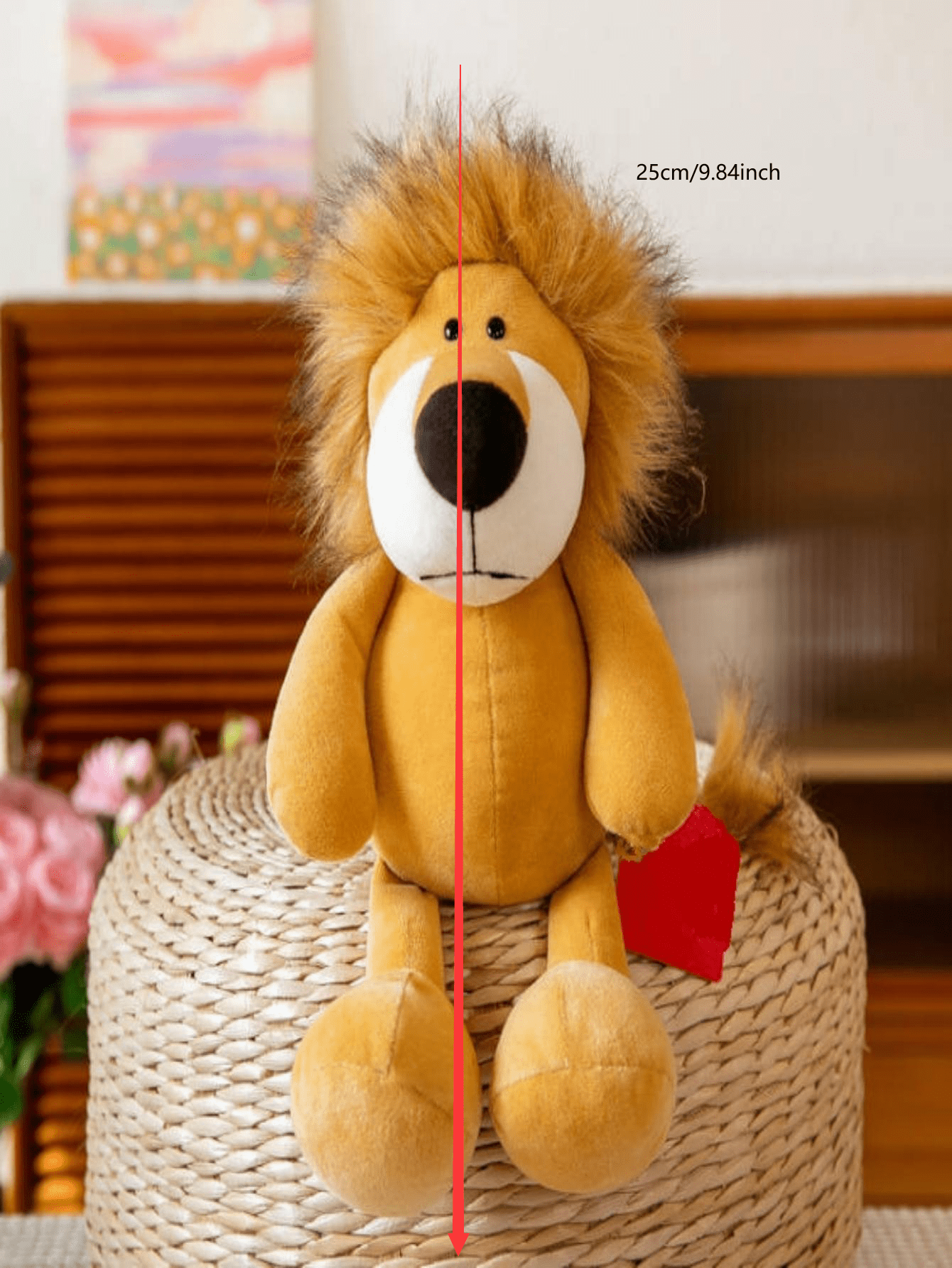 1pc Forest Animals Plush Toy Lion/Realistic Stuffed Animal Doll ...