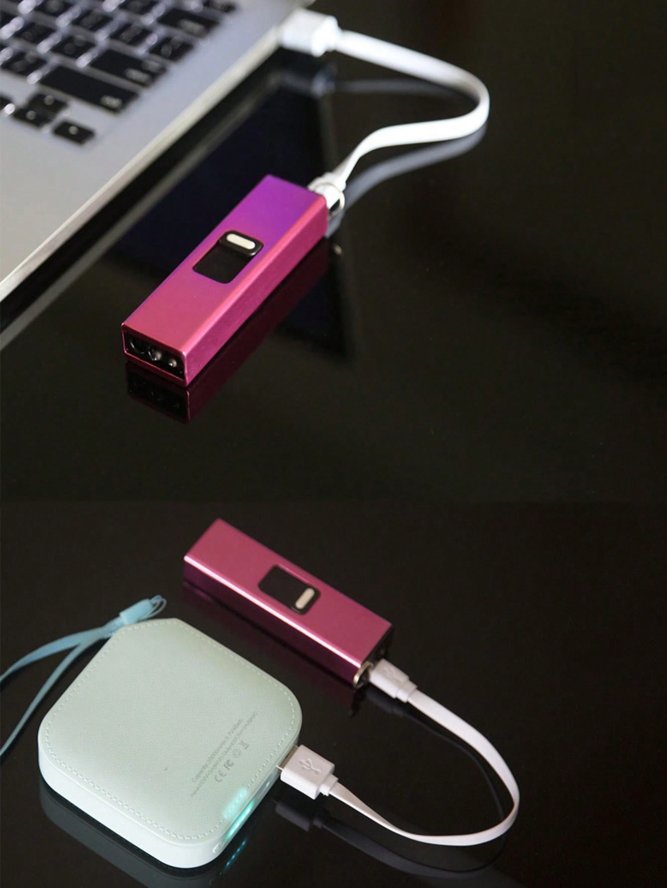 Windproof Electronic Pulse Arc Lighter With Multi-Function Mini ...