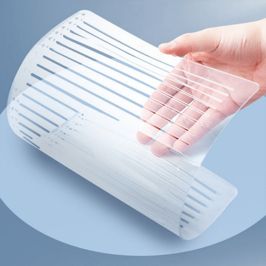 Straight Line Stencil Ruler Transparent Lines Markings Ruler Students ...