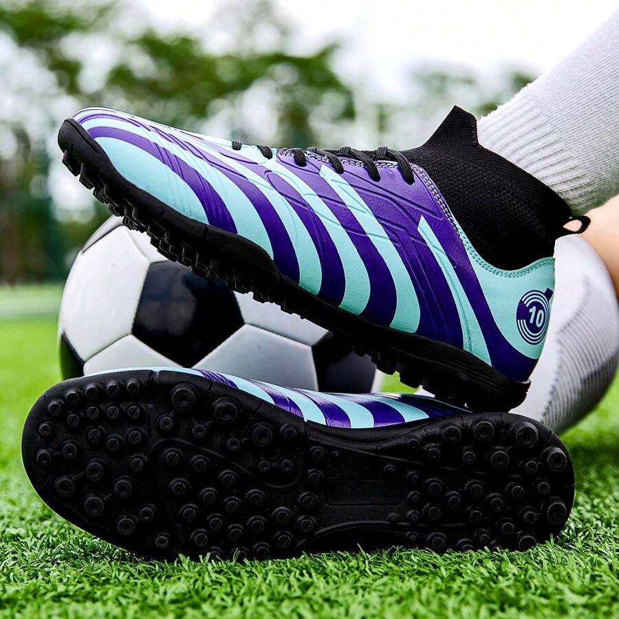 High-Top Professional Soccer Shoes With Studs, Unisex Outdoor Football ...