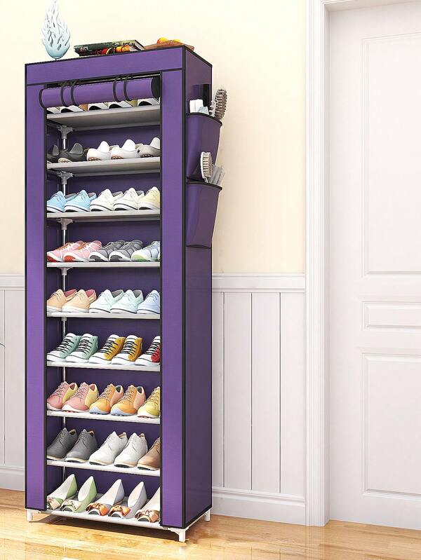 10-Tier Fabric Covered Shoe Rack Closet Organizer | SHEIN USA