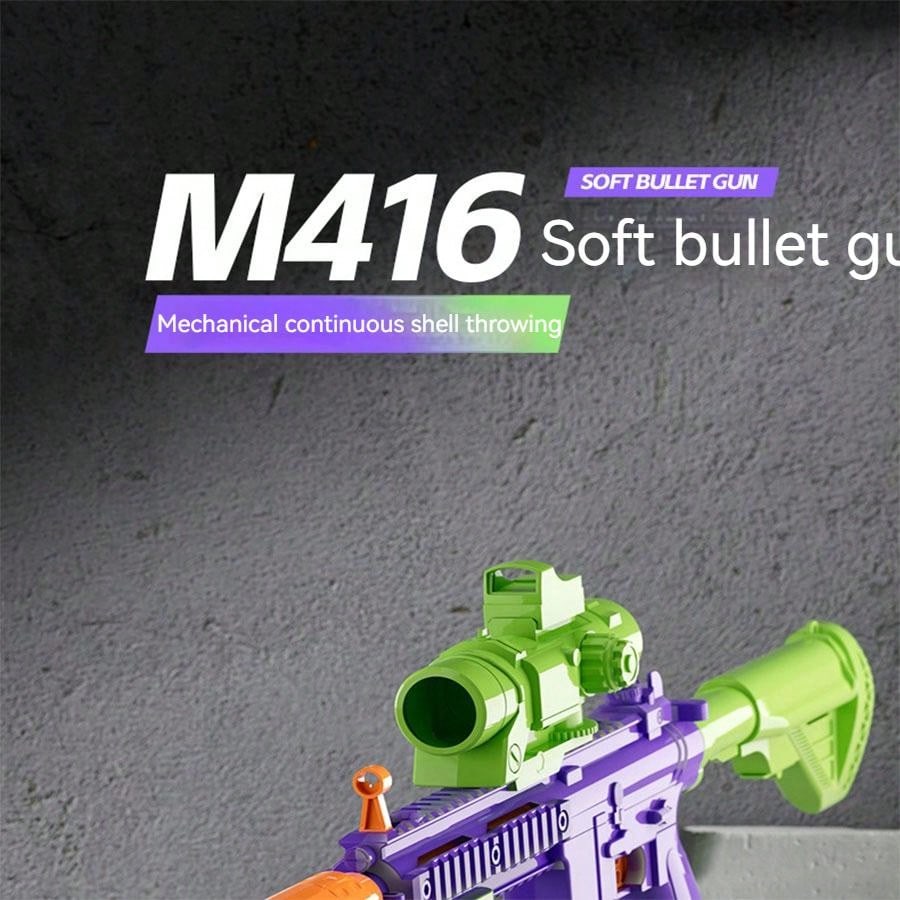 1set M416 Toy Gun, Semi-Auto Ejection Shell Assault Rifle, Educational ...