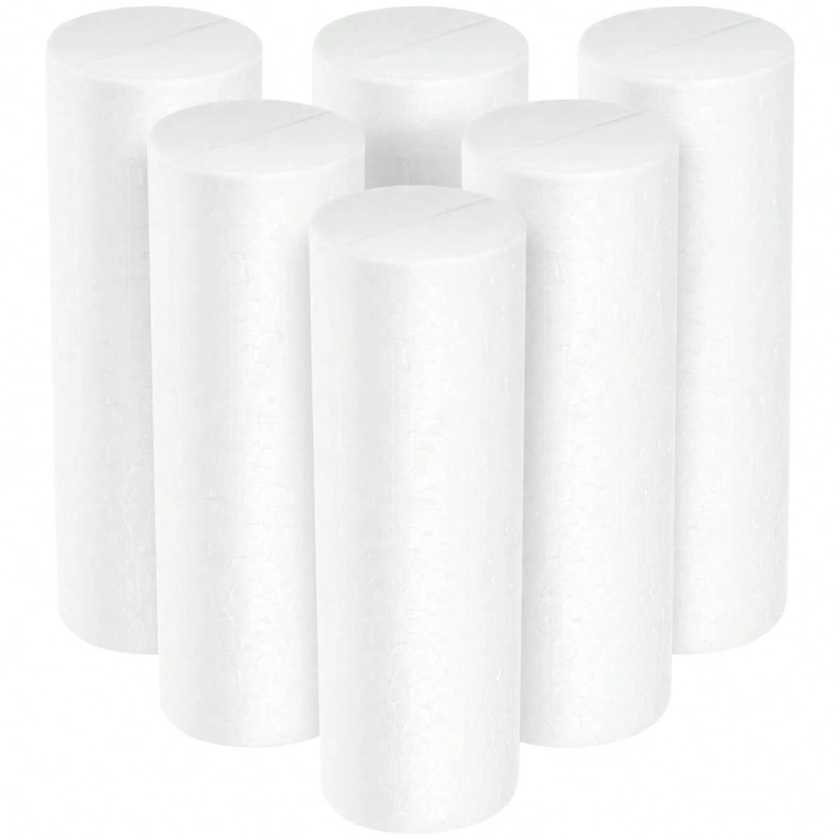 6pcs Foam Craft, Polystyrene Foam Cylinder For Painting, Modeling ...
