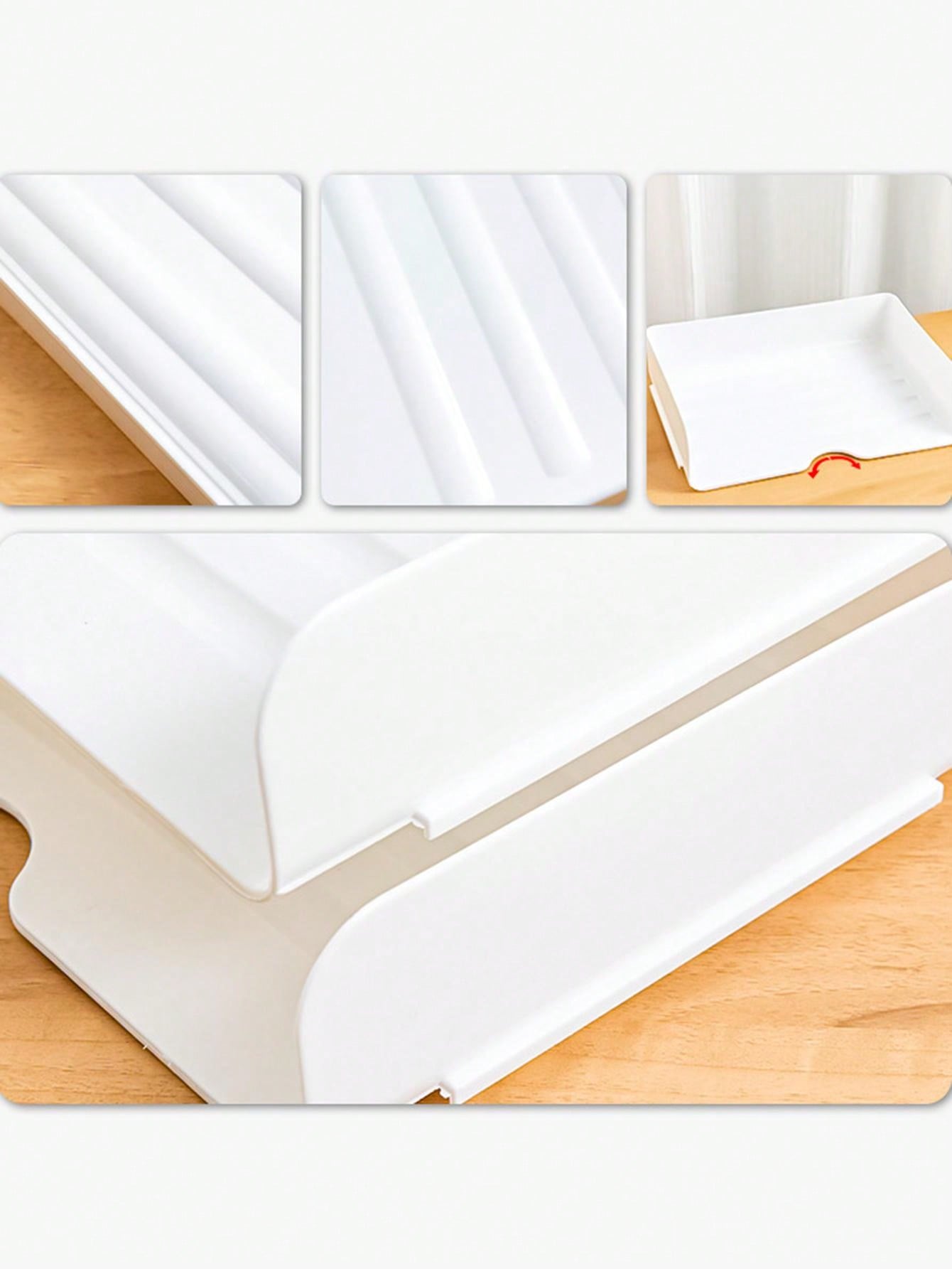 4pcs/Set Stackable Desktop Multi-Layer A4 Paper Storage Box With ...