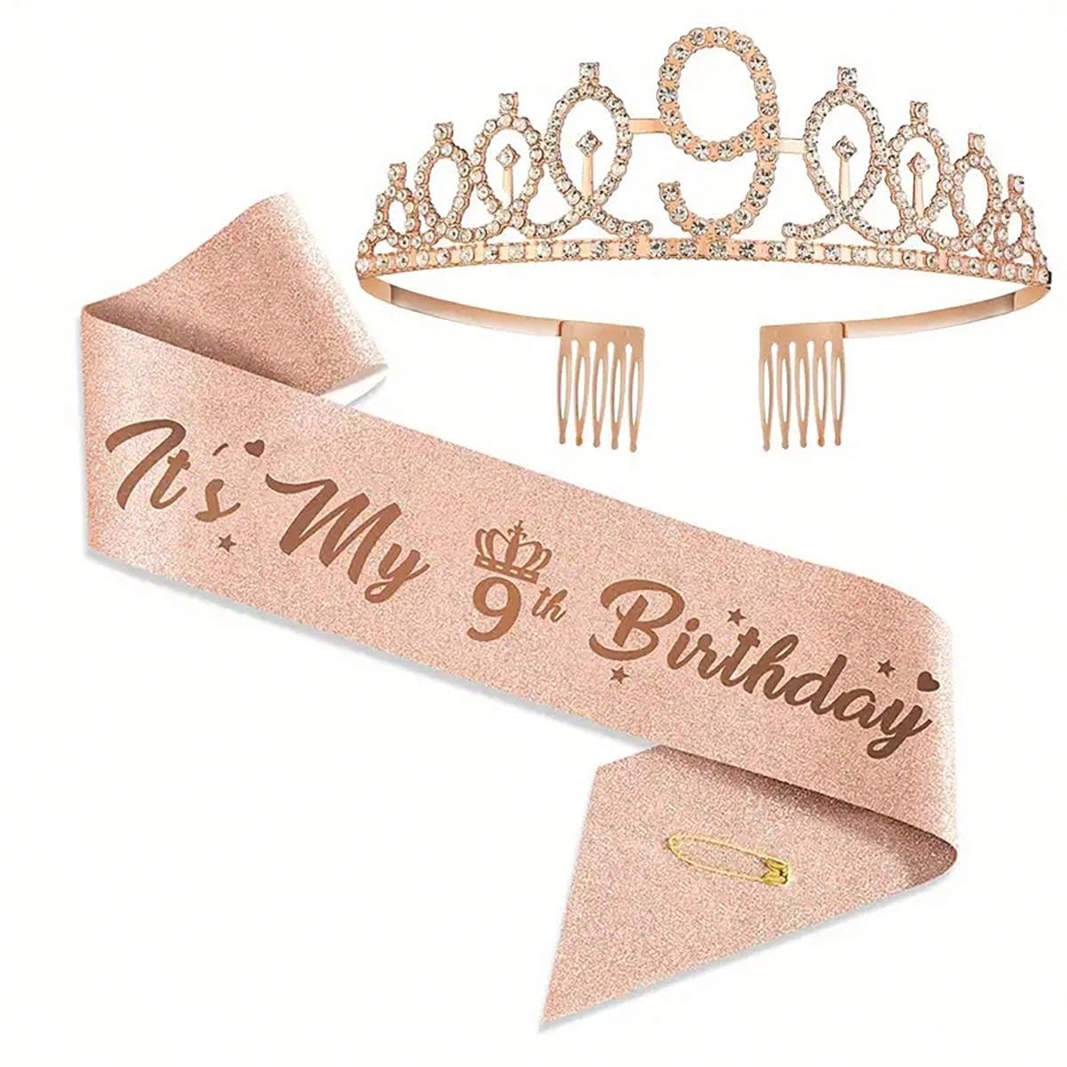 A Set 5th Birthday Crown + It's My 8th Birthday 5th Birthday ...