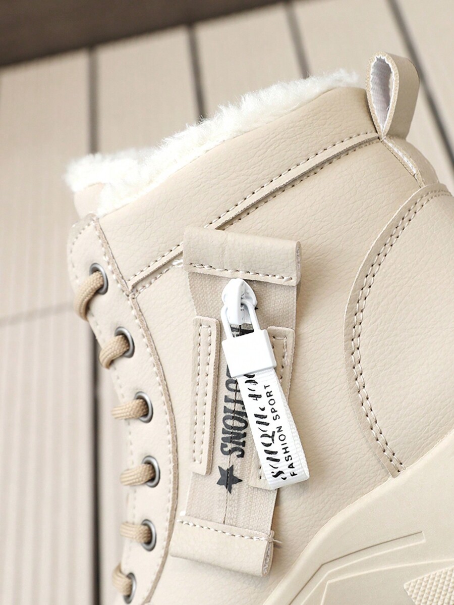 Botas Térmicas Forradas para Inverno para Mulheres, Botas de Neve com ...
