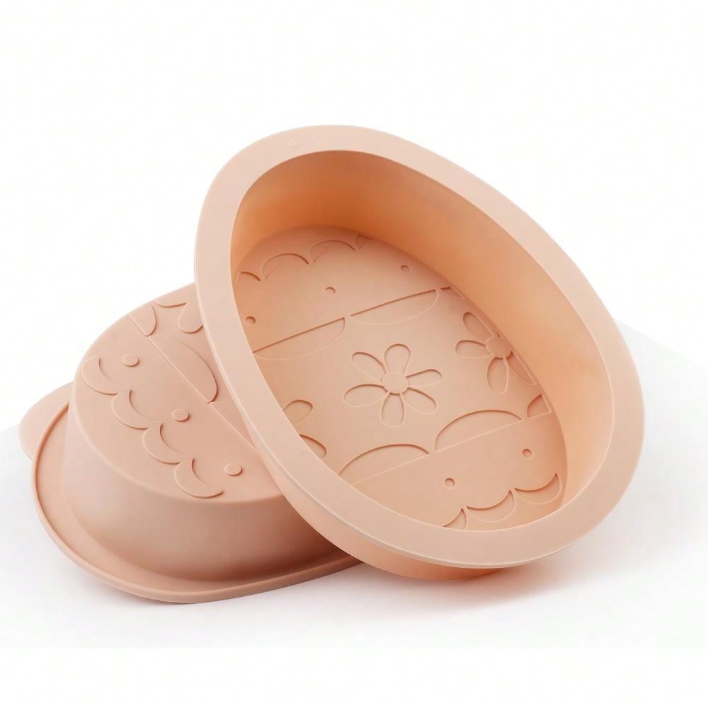 Easter Silicone Egg Mold, 1pc Pink 3d Mini Round Egg Mold For Making ...