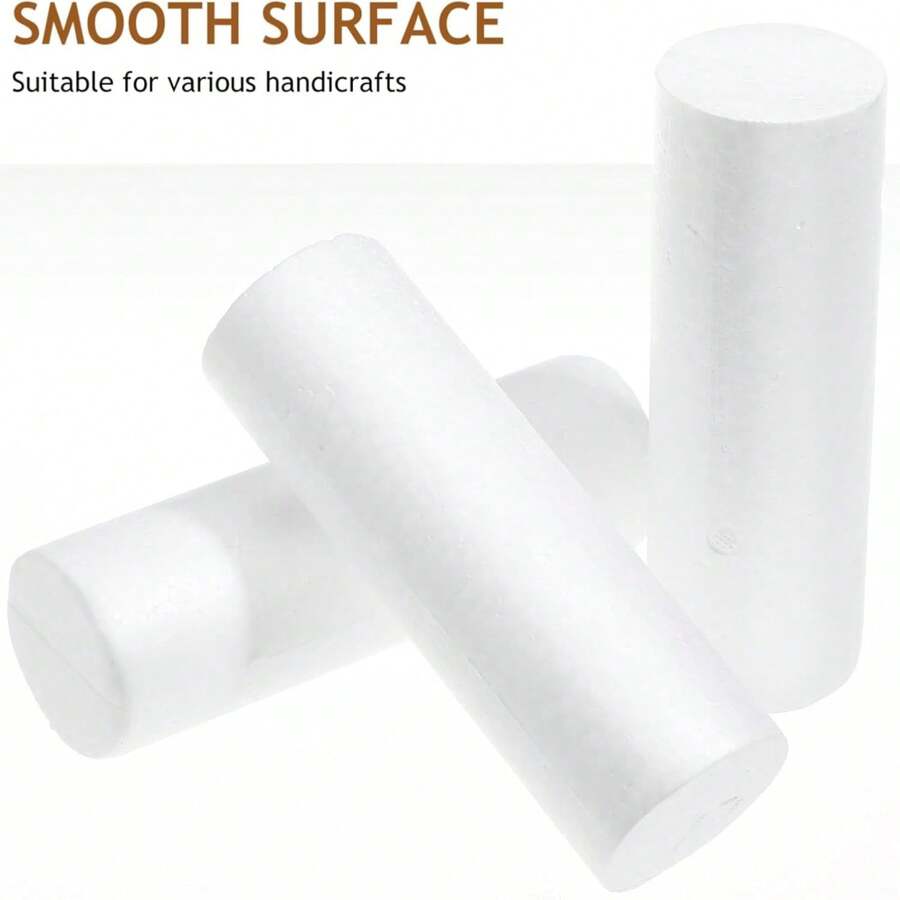 6pcs Foam Craft, Polystyrene Foam Cylinder For Painting, Modeling ...