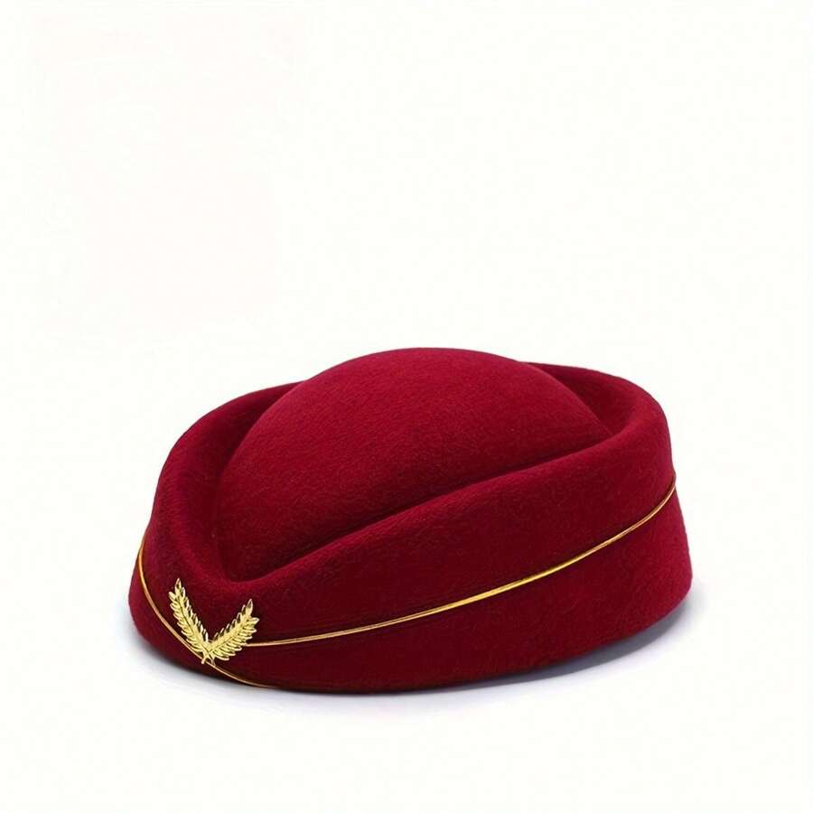 Cosplay Accessory Cabin Crew Hat Beret For Women, Airline Stewardess ...