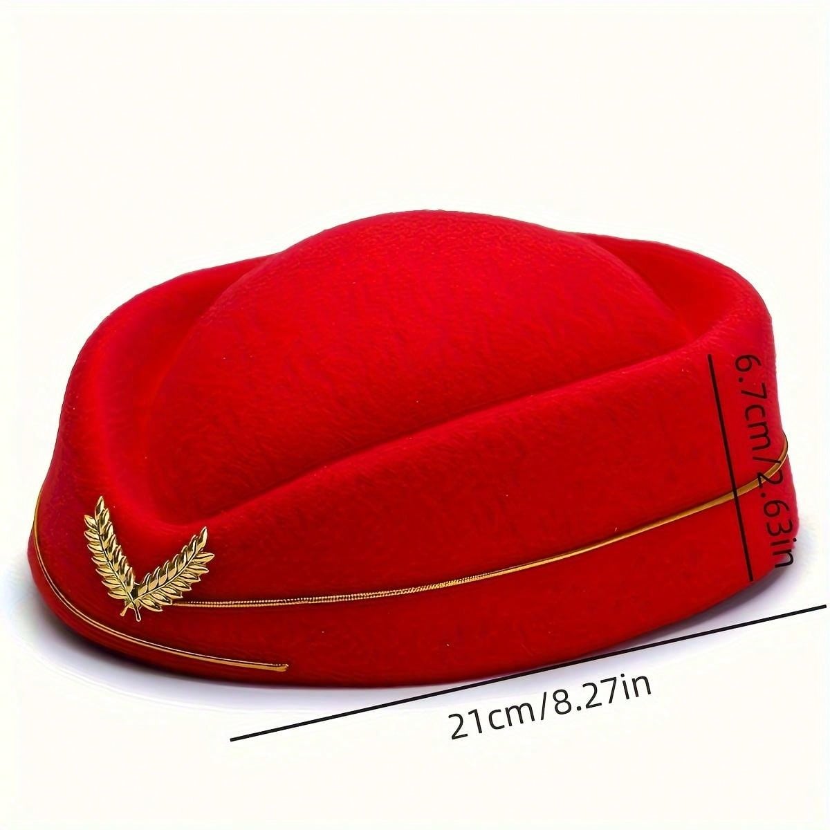 Cosplay Accessory Cabin Crew Hat Beret For Women, Airline Stewardess ...