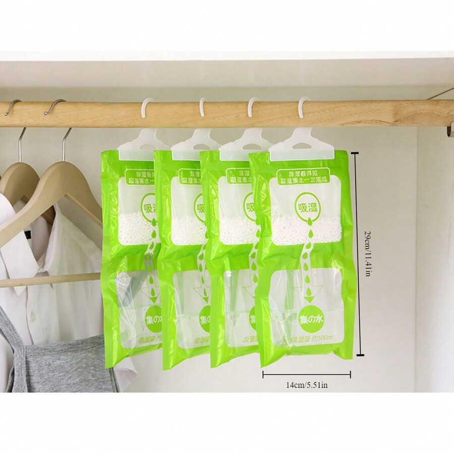1/2pcs Household Hanging Wardrobe Dehumidification Bag, Room ...