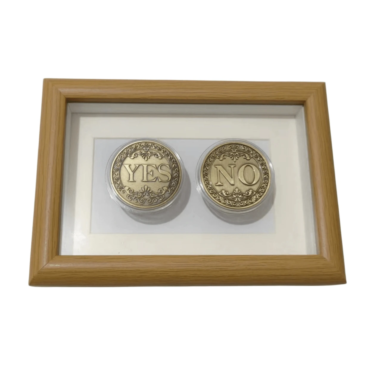 Decision Coin With Yes And No Sides, Antique Bronze Color, 3d Design ...