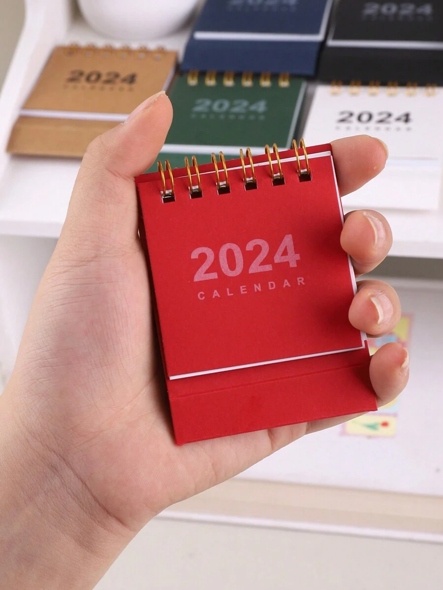 1PC Mini 2024 Calendar Simple Portable Calendar Small And Exquisite ...