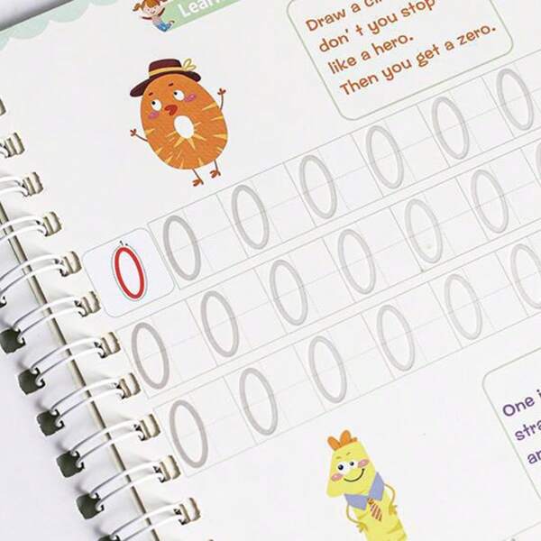 4 Book/Set Children Writing Exercise Book Without Pen Letter Number ...