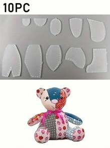 10pcs Memory Bear Template Sewing Doll Patch Tool Doll DIY Sewing ...