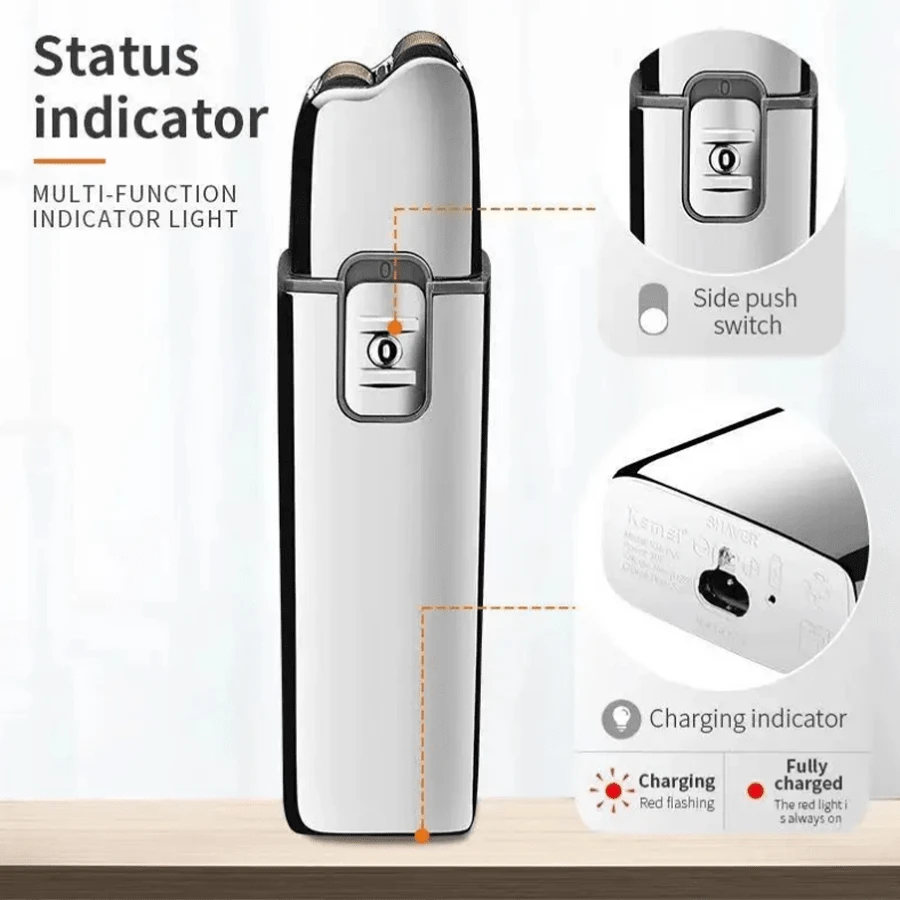 Kemei Km-Tx5 New Electric Reciprocating Shaver With Usb Charging And ...
