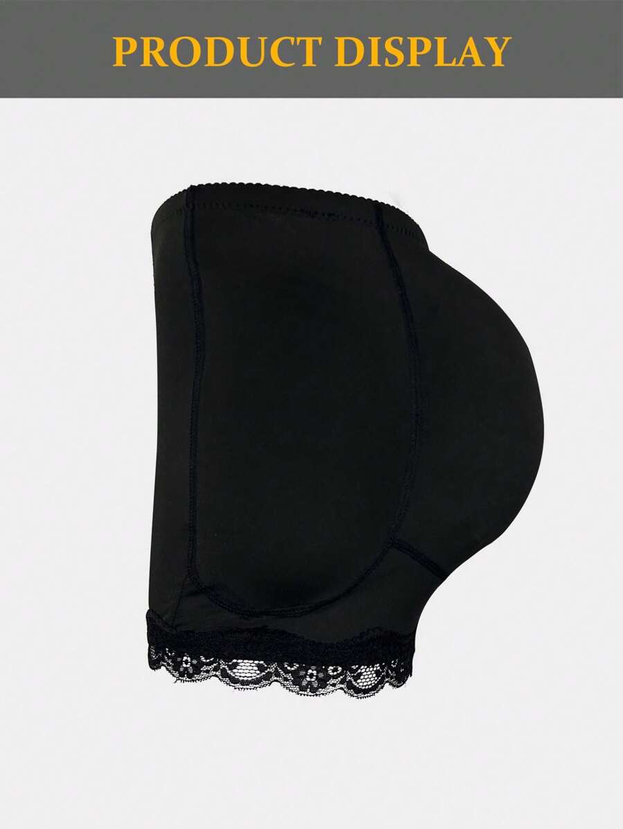 Beige Lace Shapewear Shorts With Butt Pads | SHEIN USA