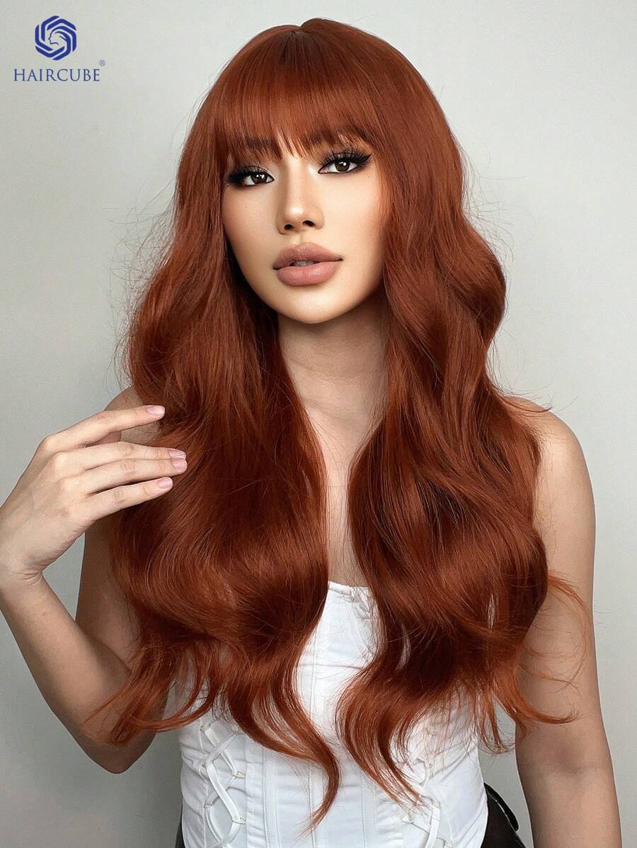 HAIRCUBE 26 Inch Long Curly Wigs For Women, Gorgeous Fluffy Wigs Hair ...