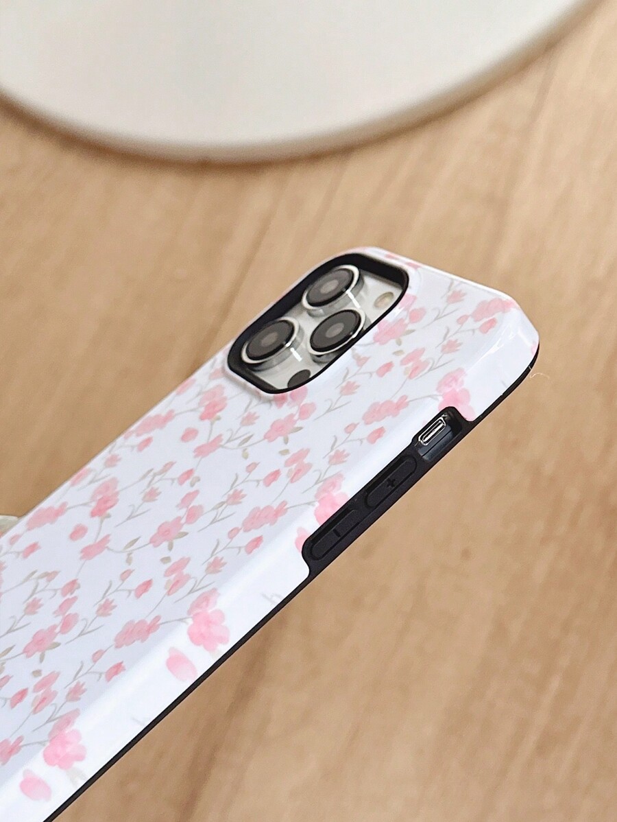 Summer 1pc 2-In-1 Phone Case With Floral Design, Compatible With Iphone ...