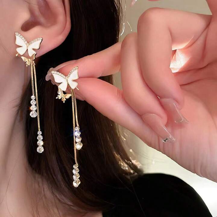 Shein butterfly earrings store