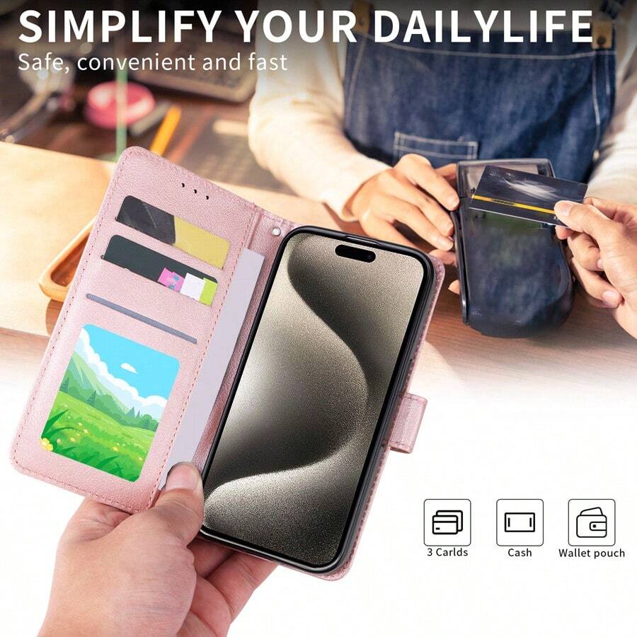 ZZXX Coques pour iPhone pour hommes Portefeuille avec fente pour carte Fonction de support de ...