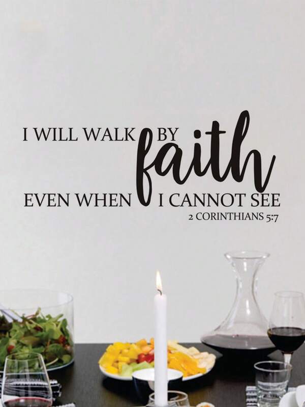 Bible Verse Wall Stickers Inspirational Quote Decals Peel And Stick ...