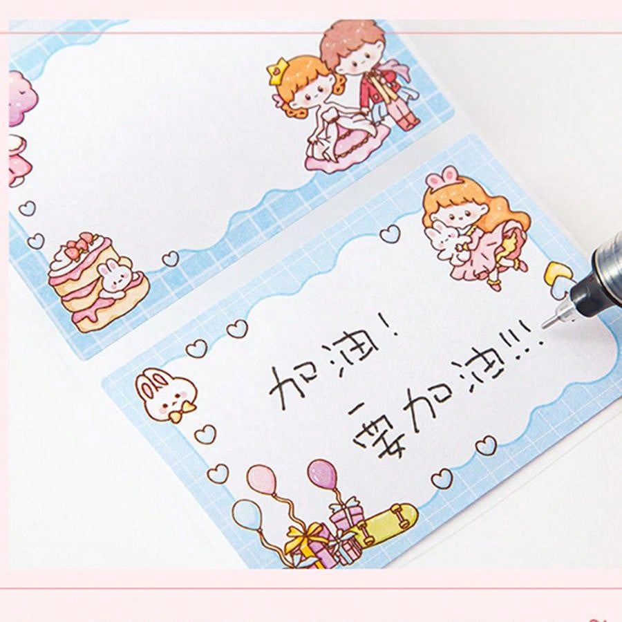 1pc All-Sticky Easy Peel Note Paper With Pull Tab, For Students To ...