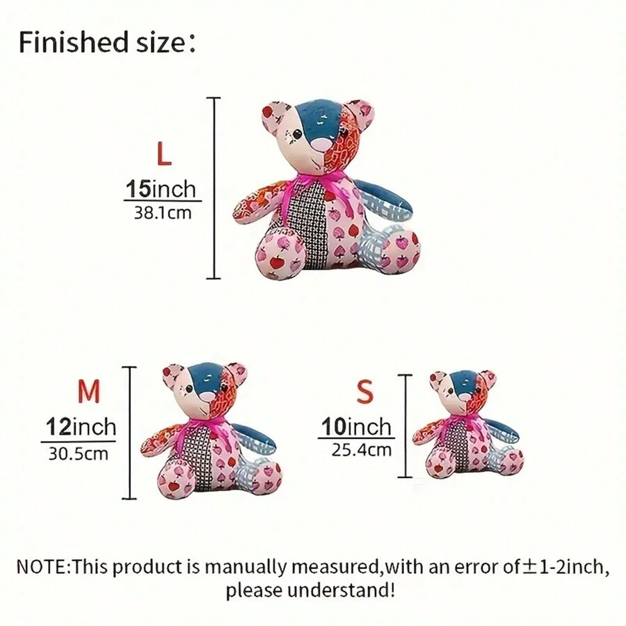 10pcs/Set Creative Memory Bear Template Sewing Patch Ruler DIY Sewing ...