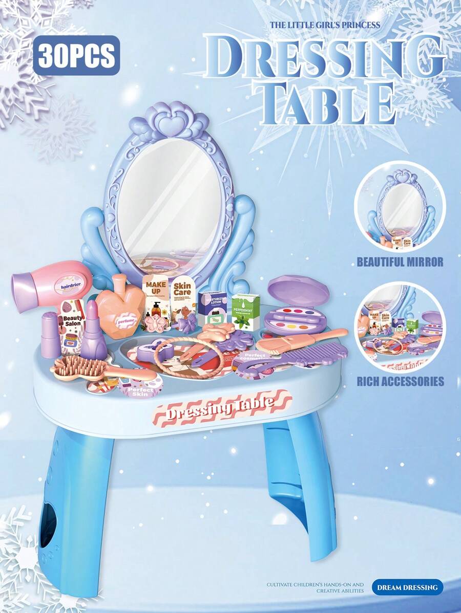 Children'S Dressing Table Toy Girl Simulation Home Makeup And Makeup ...