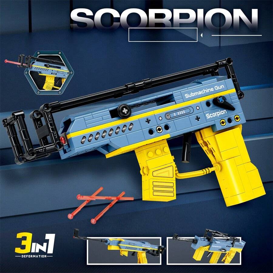 Creative Themed 3-In-1 Transformable Toy Scorpion Model Building Blocks ...