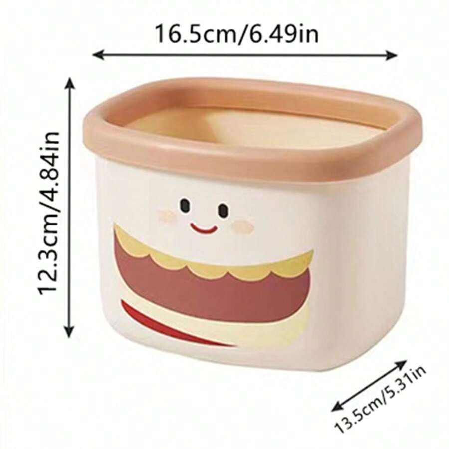 Desktop Square Mini Rubbish Bin Without Cover Classification Trash Can ...