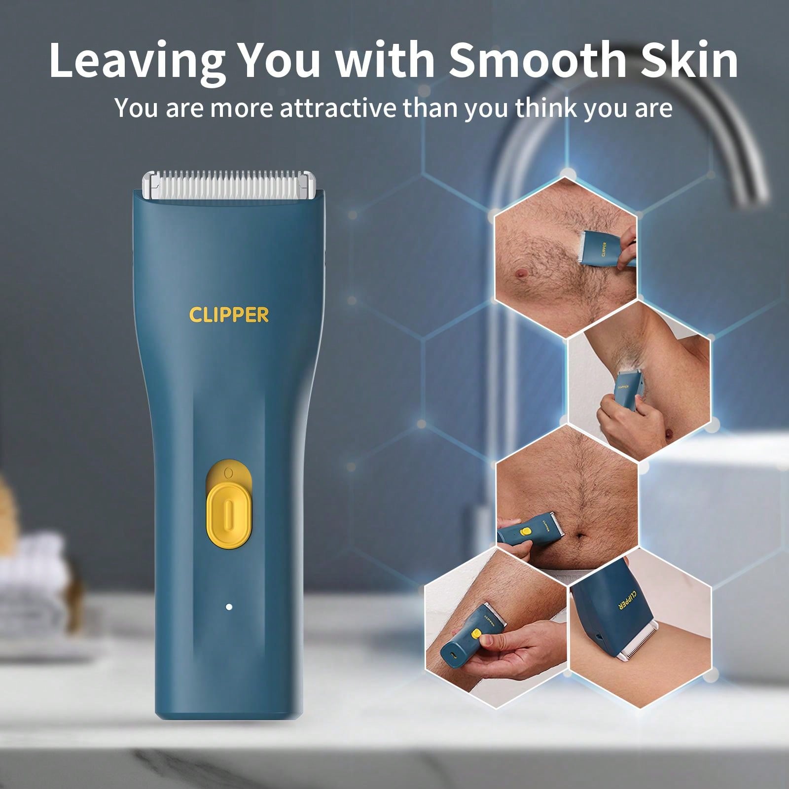 Professional Groin&Body Manscape Trimmer For Men, Electric Ball Shaver ...