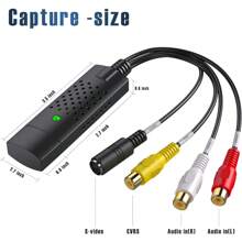 Video Capture Card, RCA To USB Audio Video Converter, VHS Mini DV VCR ...