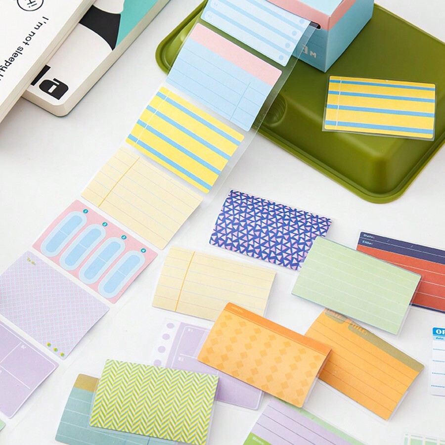 70 Sheets Full Adhesive Pull Out Memo Notes For Students To Mark Missed ...