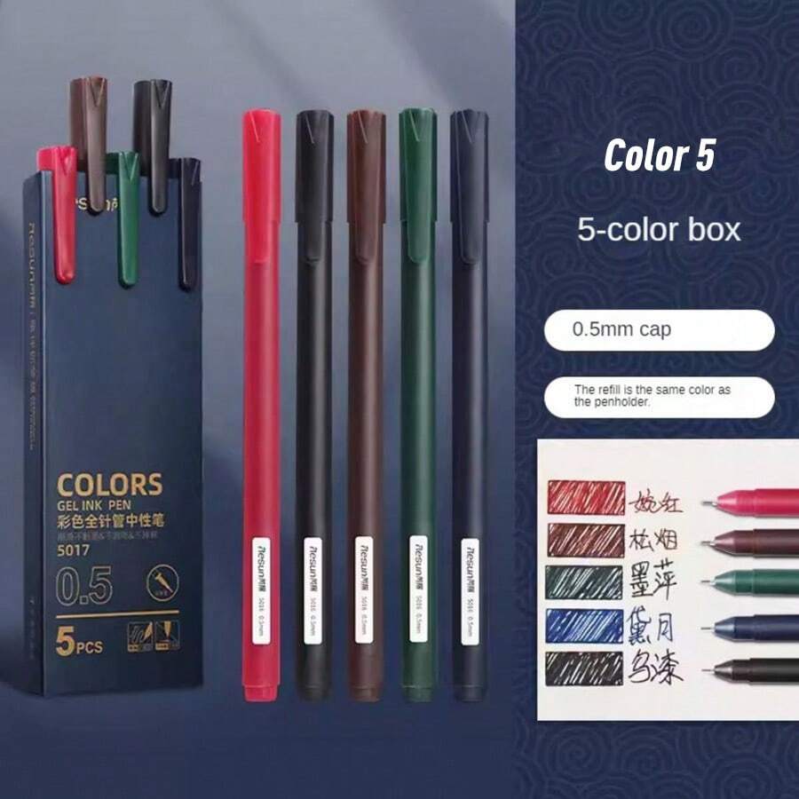 Colored Rollerball Pen For Note Taking, Special Hand Tent Color Pen Set ...
