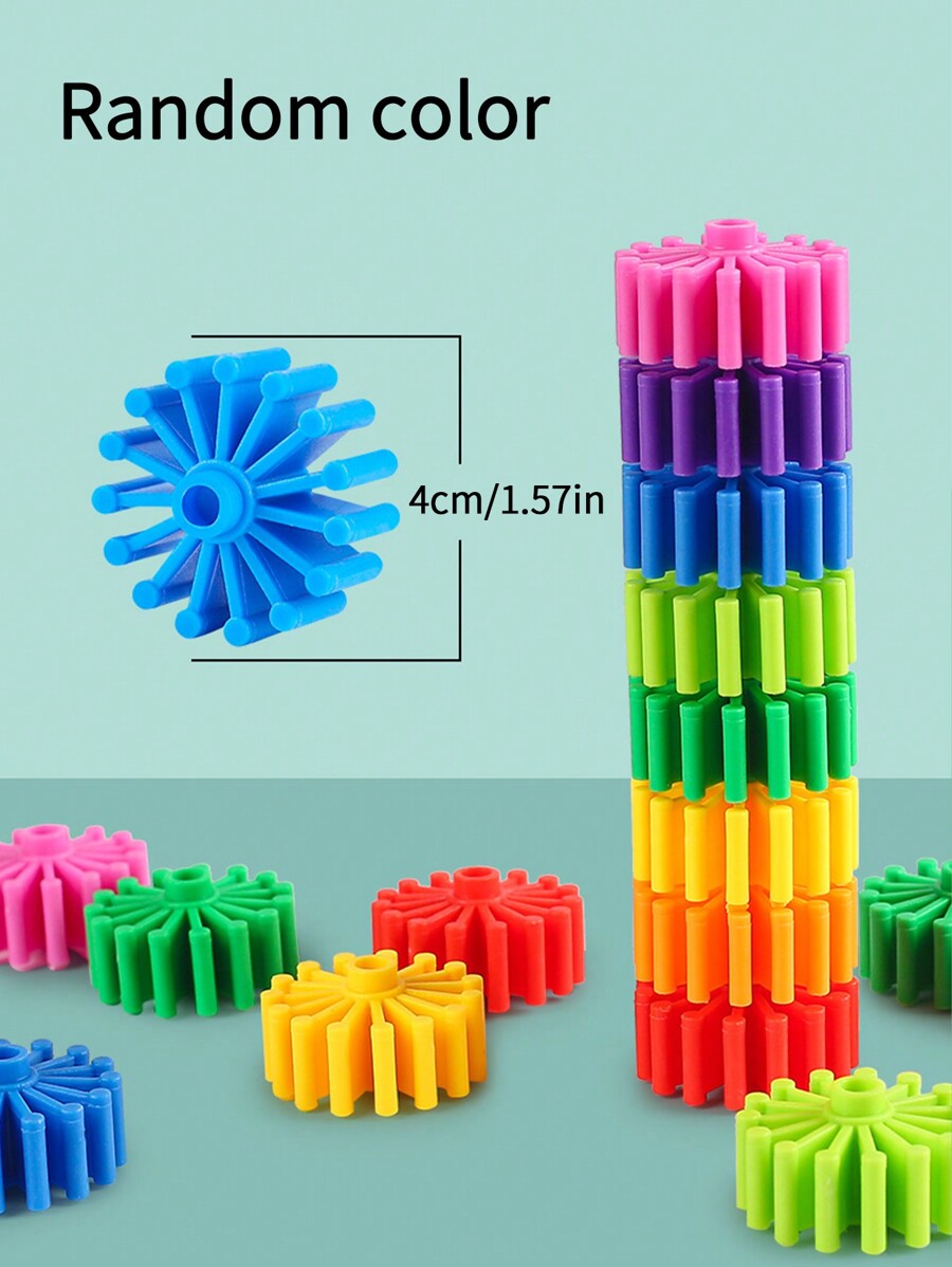 40pcs Large Size Plastic Gear Building Blocks Toy, Unisex Snap-Together ...