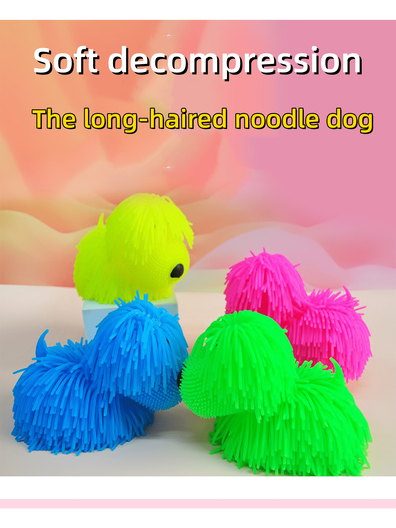 Creative And Unique Tpr Soft Rubber Stuffed Toy With Shaggy Hairy Dog ...