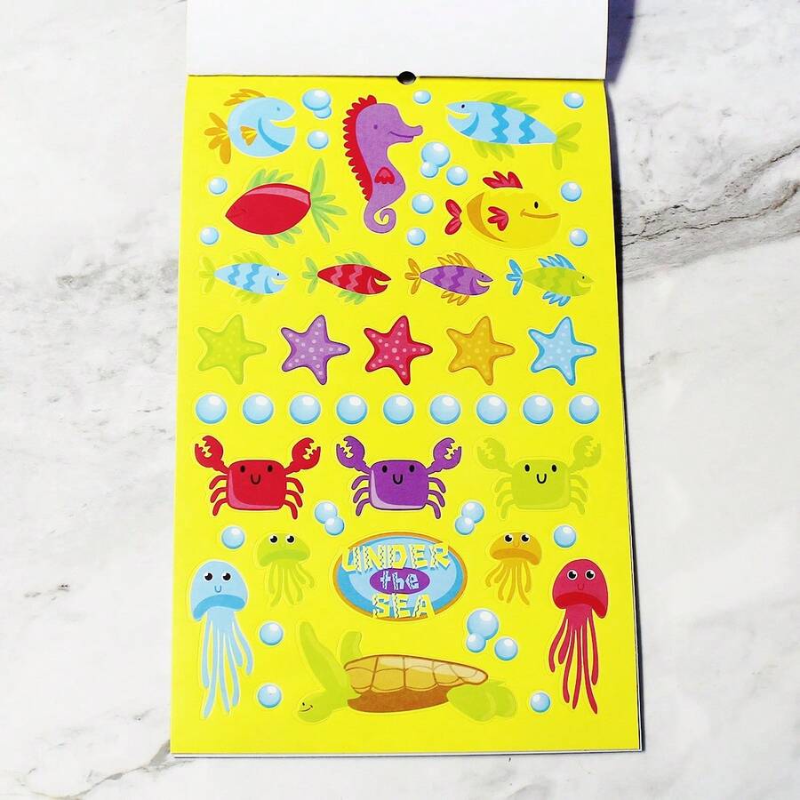 1 6 Page 322 Stickers New Selection Of Sticker Book, Sea Creatures ...