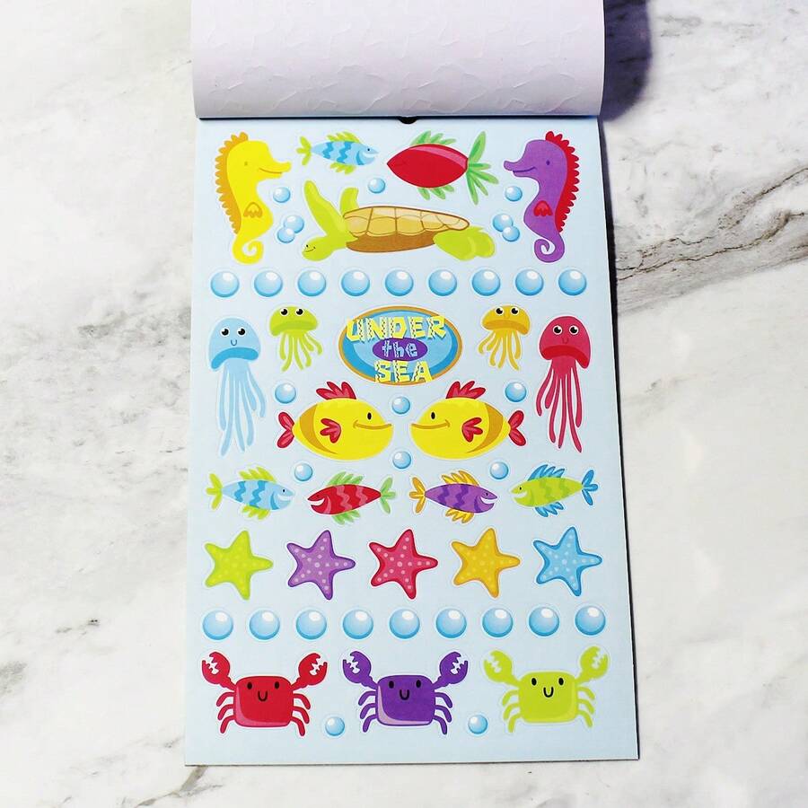 1 6 Page 322 Stickers New Selection Of Sticker Book, Sea Creatures ...