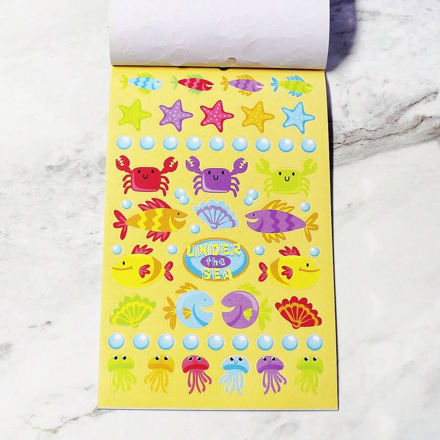 1 6 Page 322 Stickers New Selection Of Sticker Book, Sea Creatures ...