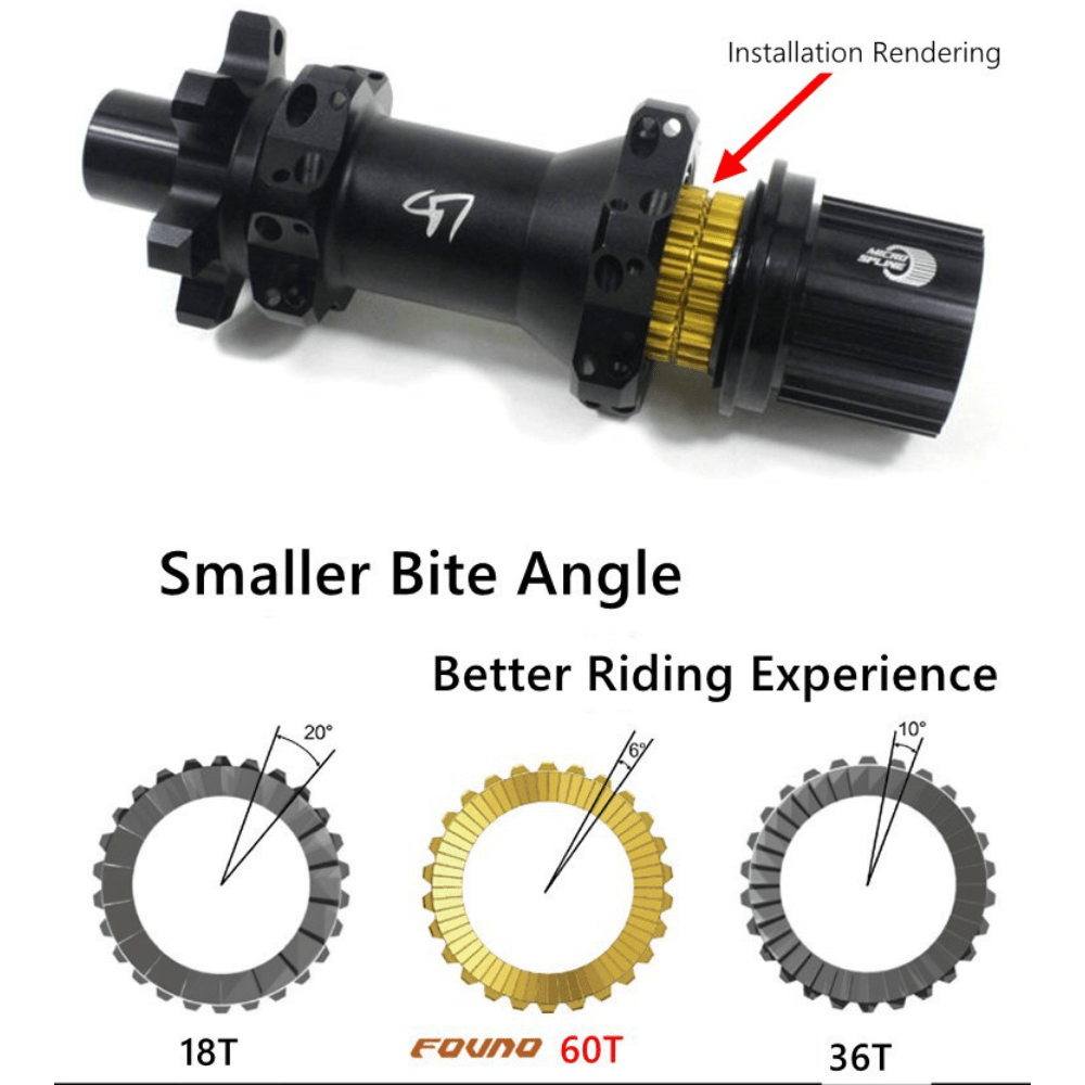 FOVNO New 60T Ratchet Suitable For DT Wheelset Hub Use 60T Star Ratchet ...