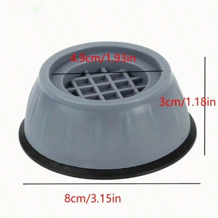 4pcs/Set Anti Vibration Pads, Washer & Dryer Pedestals, Noise Dampening ...