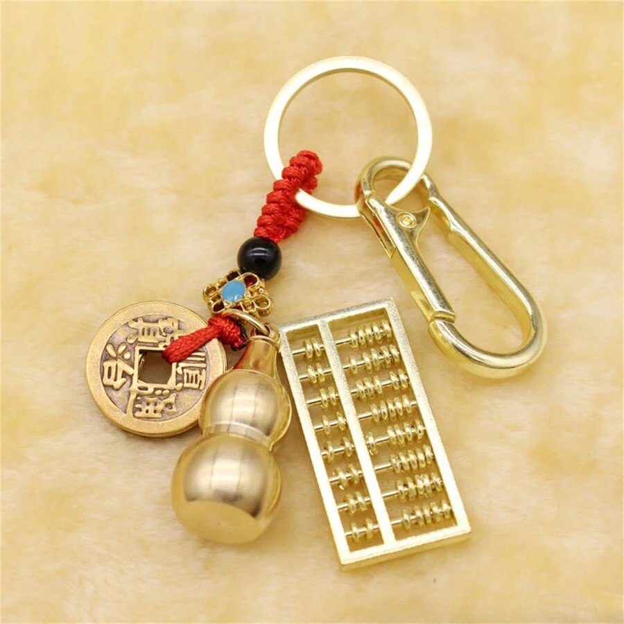 1 Pc Chinese Feng Shui Keychain For Good Luck, Health, And Wealth ...
