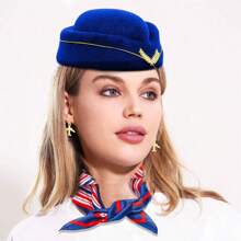 6 piezas Accesorios de disfraz de auxiliar de vuelo para mujer, traje ...