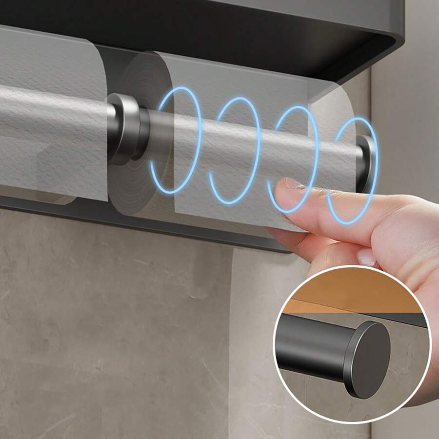 Multifunctional Wall Mounted Paper Holder With Shelves, Perfect For ...