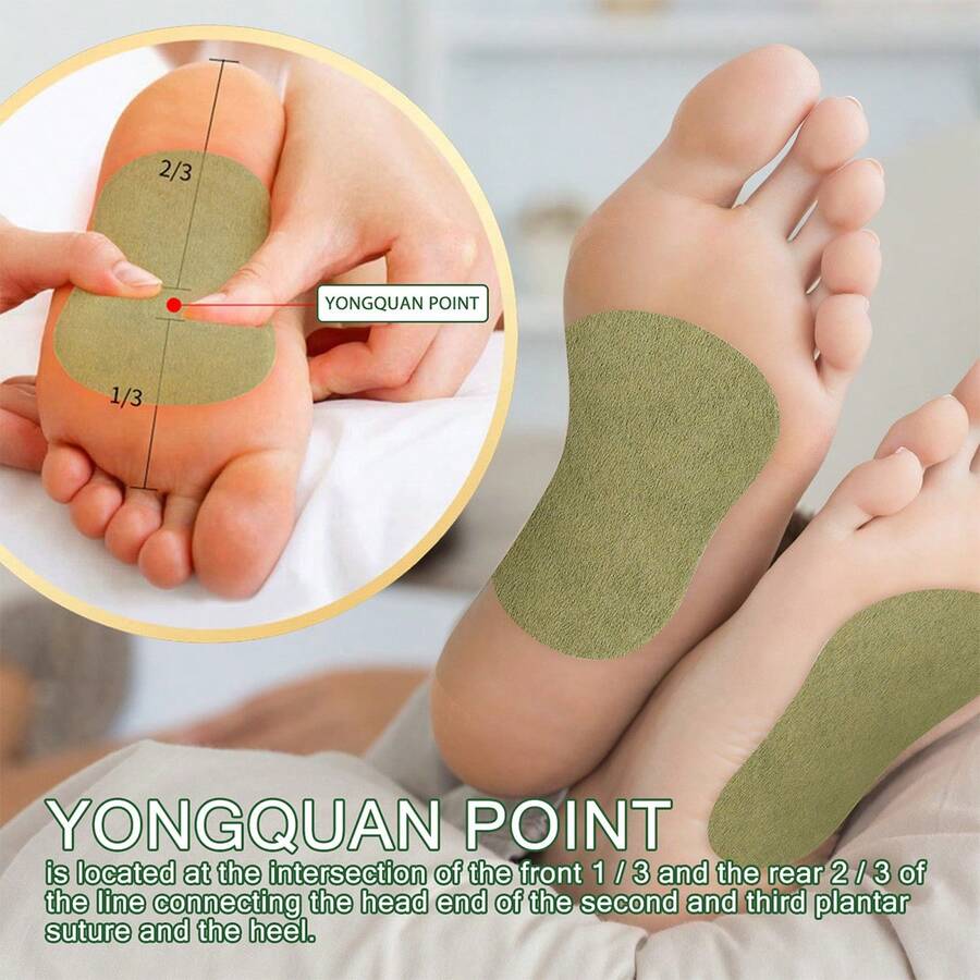 12pcs Stress Relief Foot Patch, Foot Treatment To Remove Impurities, Foot Massage Relax The Body ...
