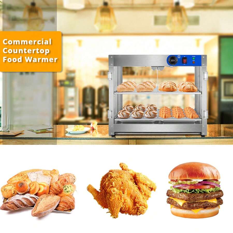 Food Warmer Display | 110V Portable Restaurant Heated Cabinet ...