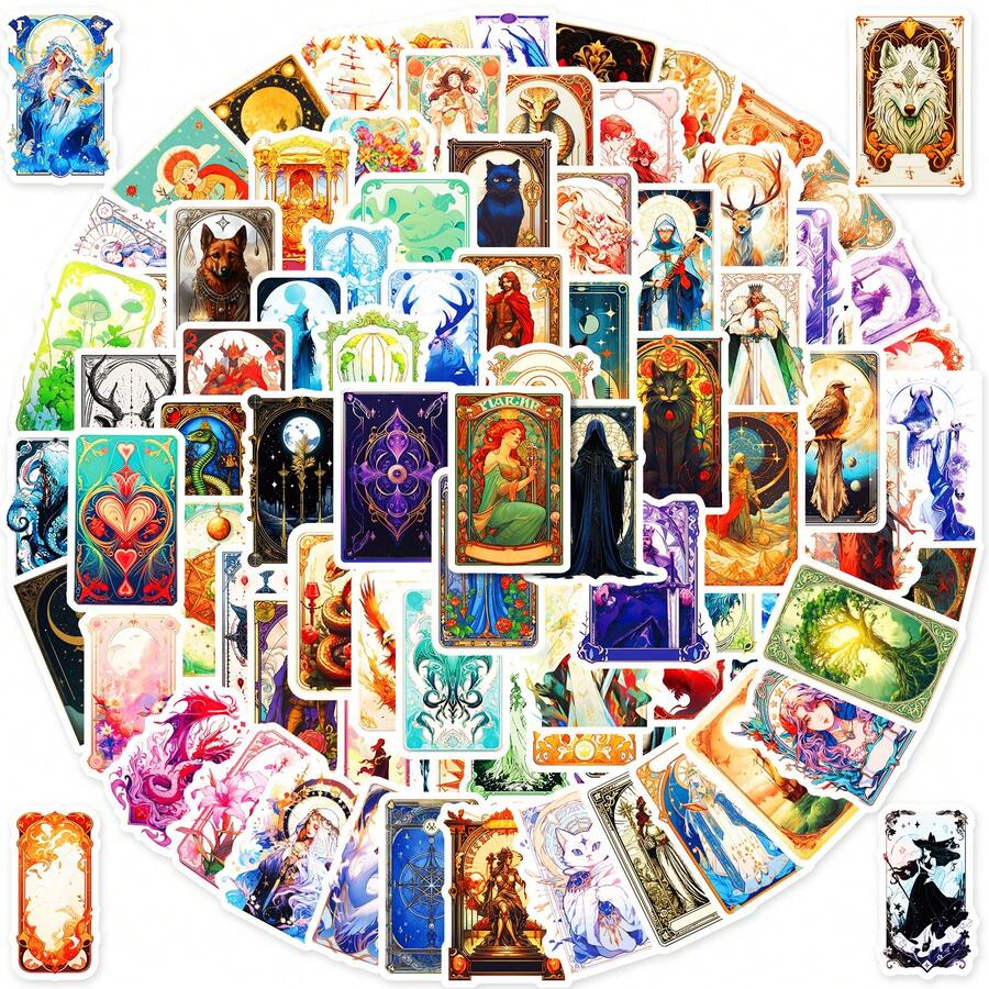 100pcs Stickers Pack, Aesthetic Myth Magic Stickers For Laptop Water ...