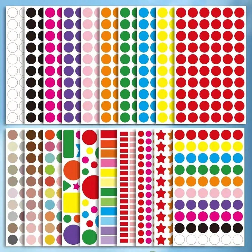 120pcs Various Styles Selectable Blank & Self-Adhesive Small Label ...